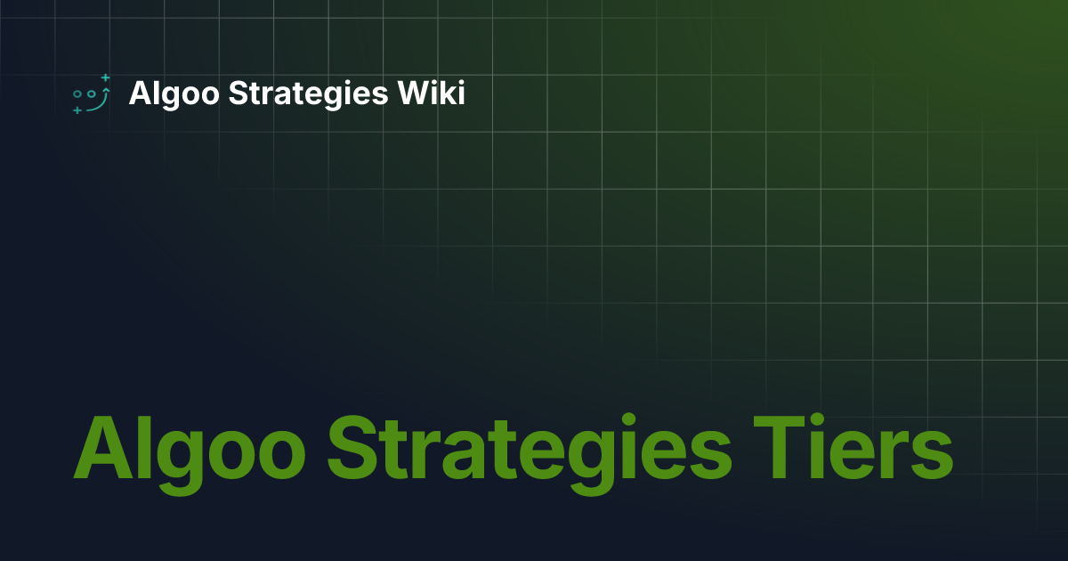 Algoo Strategies Tiers | Algoo Strategies Wiki