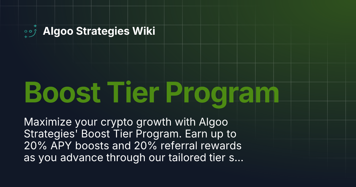 Boost Tier Program | Algoo Strategies Wiki