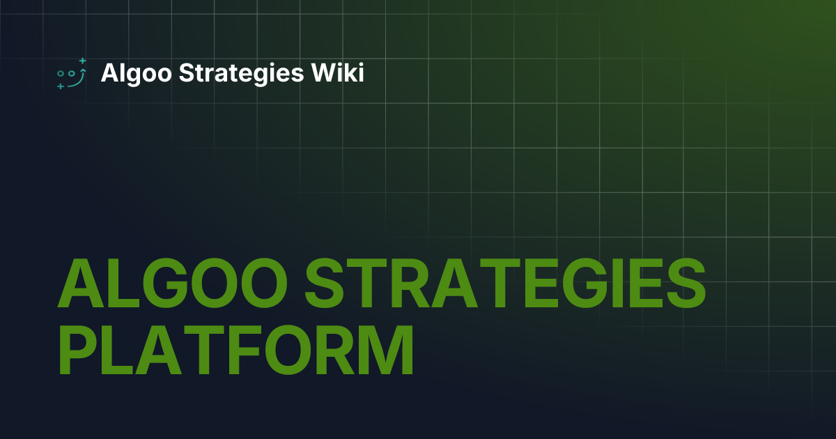 ALGOO STRATEGIES PLATFORM | Algoo Strategies Wiki
